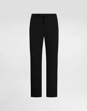 Dolce & Gabbana Technical Wool Jogging Trousers Pants And Shorts - Black