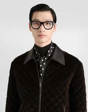 Dolce & Gabbana Quilted Velvet Bomber Jacket Collection