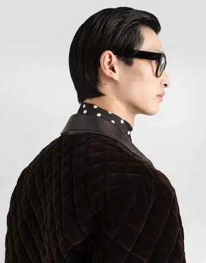 Dolce & Gabbana Quilted Velvet Bomber Jacket Collection