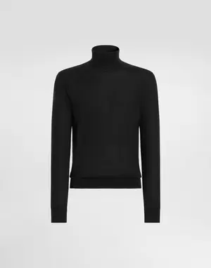 Dolce & Gabbana Cashmere Turtleneck Sweaters And Cardigans - Brown