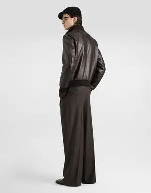Dolce & Gabbana Lambskin Bomber Jacket Coats And Jackets