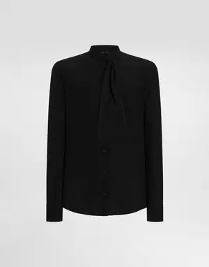 Dolce & Gabbana Crêpe De Chine Martini Shirt Shirts - Black