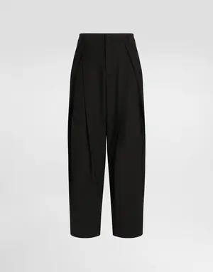Dolce & Gabbana Virgin Wool Gabardine Trousers� Pants And Shorts - Black