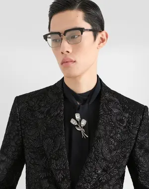 Dolce & Gabbana Sicilia Light Single-breasted Brocade Jacket Suits And Blazers