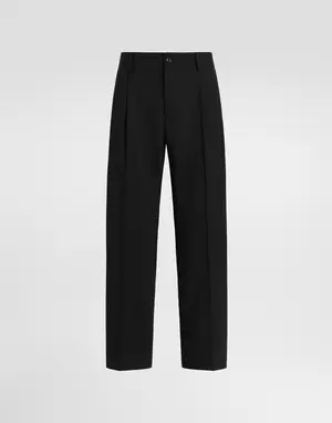 Dolce & Gabbana Wool Trousers Pants And Shorts - Black