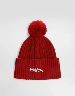 Dolce & Gabbana Cable-knit Beanie With Pom-pom