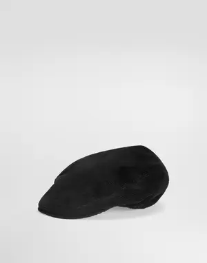Dolce & Gabbana Corduroy Flat Cap Hats And Gloves - Black