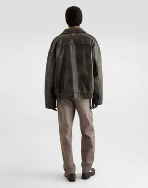 Dolce & Gabbana Bull Leather Jacket Coats And Jackets