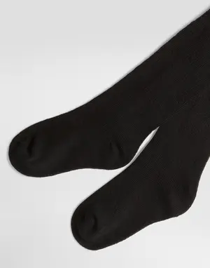 Dolce & Gabbana Perforated Tights With Logo