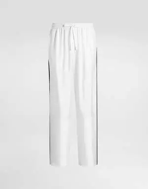 Dolce & Gabbana Vanity Silk Twill Trousers - White