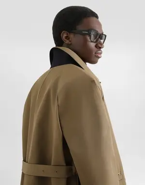 Dolce & Gabbana Single-breasted Cotton Trench Coat Coats And Jackets