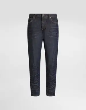 Dolce & Gabbana Loose Cotton Denim Jeans Denim Multi-colored
