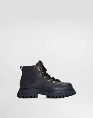 Dolce & Gabbana Calfskin Boots Shoes - Blue
