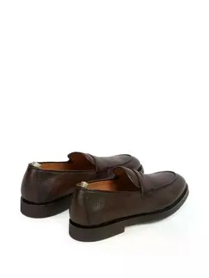 Officine Creative Grainy Leather Penny Loafers