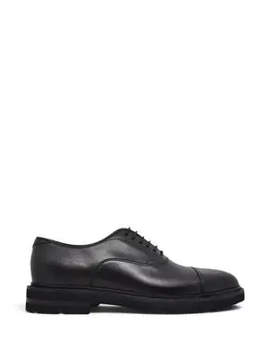 HENDERSON BARACCO Lace-up Leather Oxford Shoes - Black