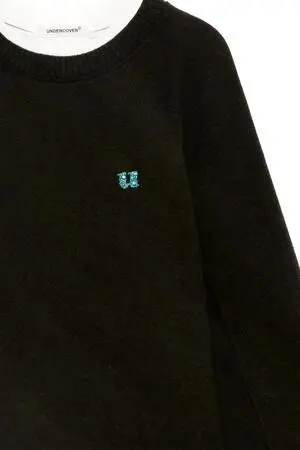 Undercover Crystal-embellished Raglan-sleeve Jumper