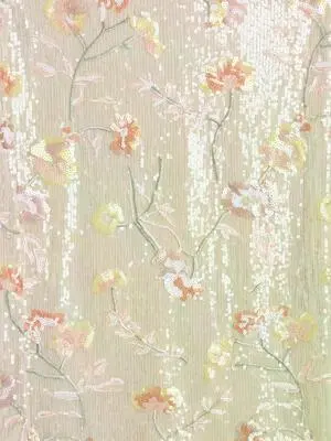 REFORMATION Frankie Sequin-embellished Floral-embroidered Maxi Dress