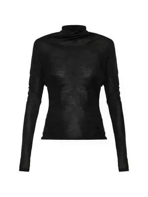 Victoria Beckham High-neck Long-sleeve Top