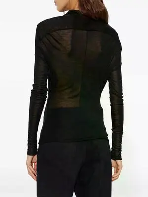 Victoria Beckham High-neck Long-sleeve Top