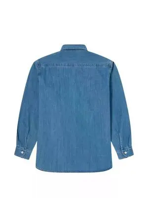 Edwin Work Button-up Denim Shirt - Blue