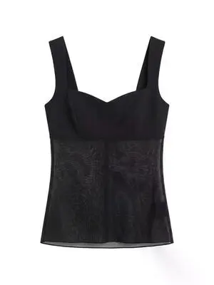 REFORMATION Nova Mesh-panelled Top