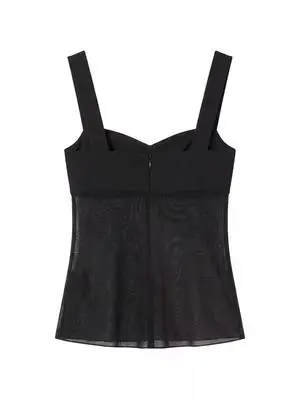 REFORMATION Nova Mesh-panelled Top