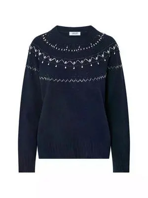 LIU JO LIU JO Wool Sweater With Jewel Embroidery