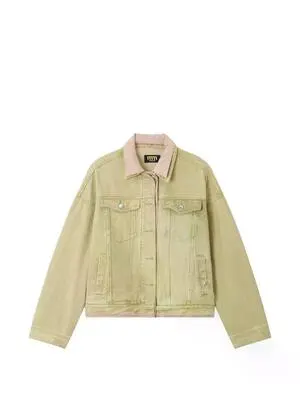 MINI CREAM Logo-patch Denim Jacket