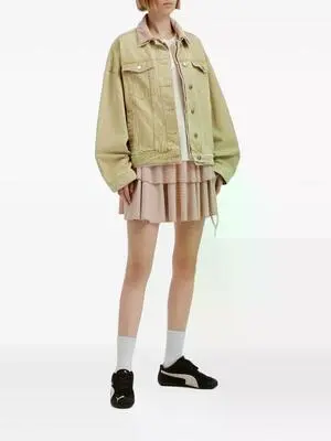 MINI CREAM Logo-patch Denim Jacket