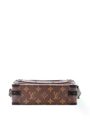 LOUIS VUITTON Handle Soft Trunk Bag Monogram Canvas Crossbody Bag