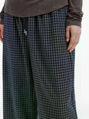 B+AB Drawstring Gingham Check Trousers