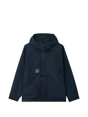 FINGERCROXX Logo-print Hooded Jacket - Blue