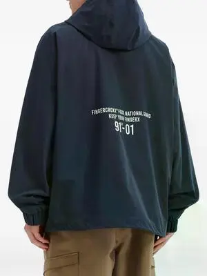 FINGERCROXX Logo-print Hooded Jacket