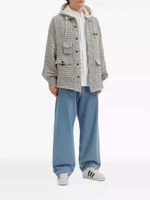 MUSIUM DIV. Tweed-effect Hooded Jacket - Neutrals