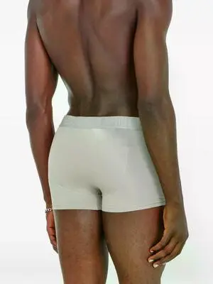 DIESEL® Three-pack Of Stretch Cotton Boxer Briefs With Tonal Waistband - Grey
