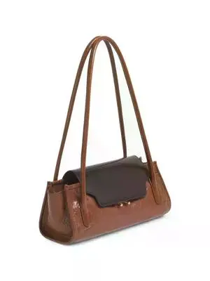 Marni And Black Leather Trunkette Bag - Brown