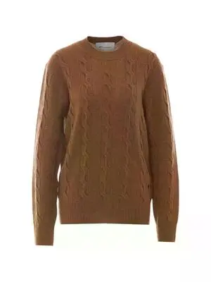 AMI Paris Cable-knit Sweater De Coeur