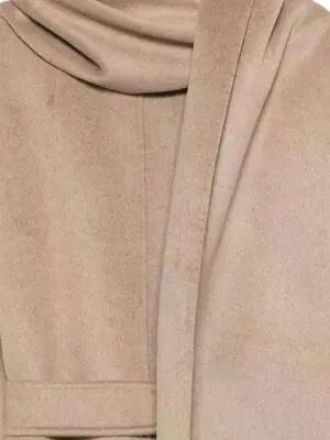 Max Mara Scarf-detail Belted Coat