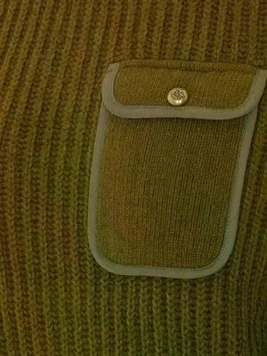 Pinko Ribbed Knit Sweater With Chest Pocket