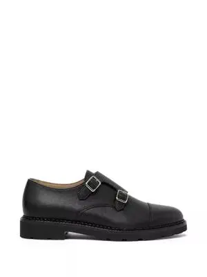 SCAROSSO Oswald Grain-leather Monk Shoes