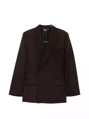 Victoria Beckham Layered Wool Jacket - Brown