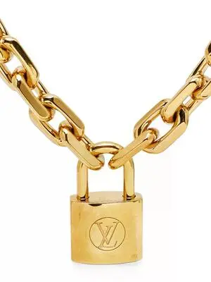 LOUIS VUITTON Edge Cadenas Lock-pendant Necklace