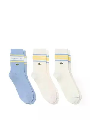 Lacoste Three-pack Cotton Socks - Blue