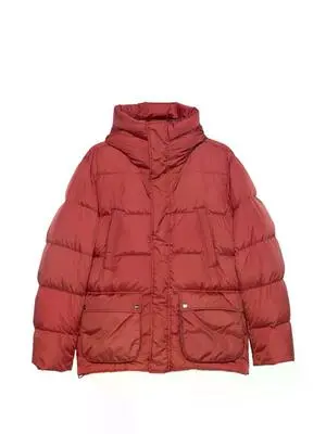 Herno Quilted Hooded Padded Coat - Red