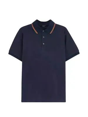 Gucci Nastro Web Polo Shirt - Blue