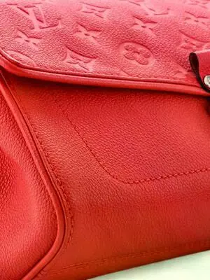 LOUIS VUITTON Saint Germain Empreinte Leather Pm Shoulder Bag - Red
