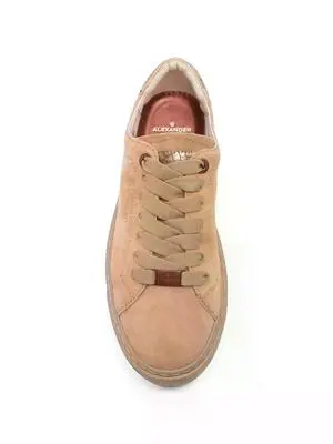 ALEXANDER SMITH Croc-effect Suede Sneakers