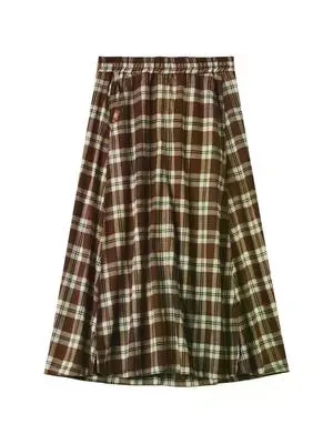 CHOCOOLATE Check-pattern A-line Skirt