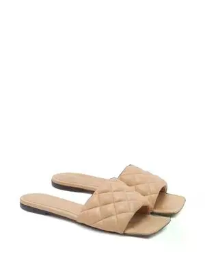 Bottega Veneta Lido Quilted Leather Sandals