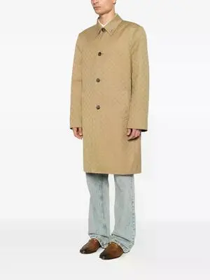 Gucci Gg Cotton Gabardine Coat